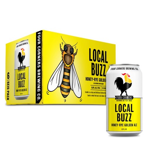 Four Corners Local Buzz Honey-rye Golden Ale Beer - 6pk/12 Fl Oz Cans ...