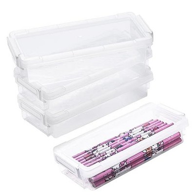 Small 5x7 Pencil Box/photo/craft/travel Clear Storage Case 2pk - Up&up ...