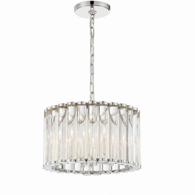 Crystorama Lighting Elliot 4 - Light Pendant In Polished Nickel : Target