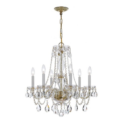 Crystorama Lighting Traditional Crystal 6 - Light Chandelier In ...