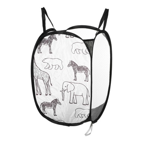 Unique Bargains Folding Laundry Basket 2441 Cubic-in 1 Pc Black : Target