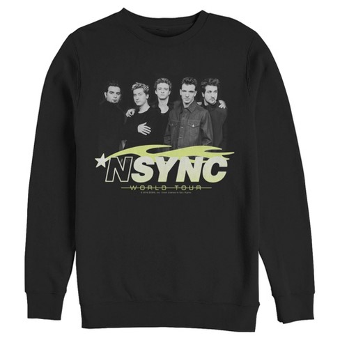 Men's Nsync World Tour Poster Sweatshirt - Black - Medium : Target