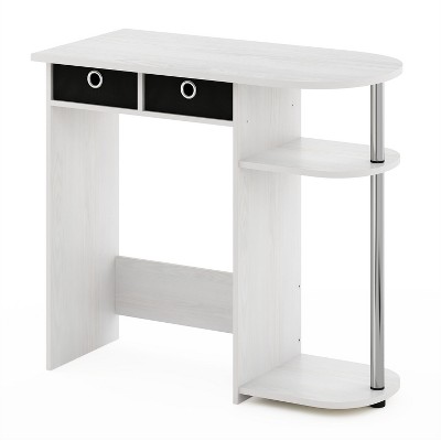 HomeStock 28 in.H Brown Color Wood Writing Desks with Concealed Storage ...