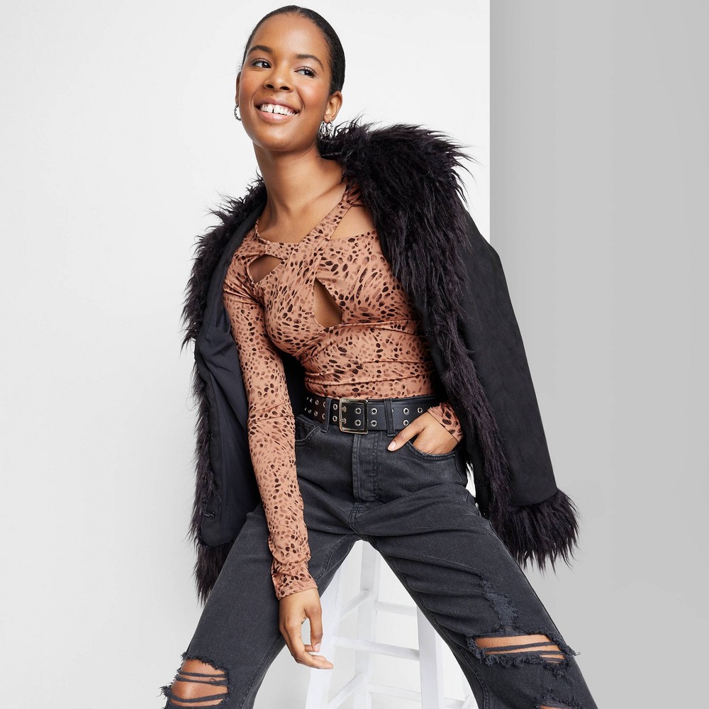 UPC 196761232900 - Women's Cross Front Cut Out Bodysuit - Wild Fable ...