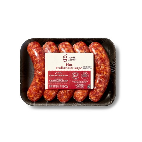 Hot Italian Sausage Links - 16oz/5ct - Good & Gather™ : Target