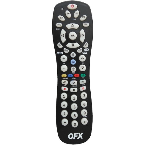 Qfx® 6-device Universal Remote With Glow-in-the-dark Buttons, Black ...
