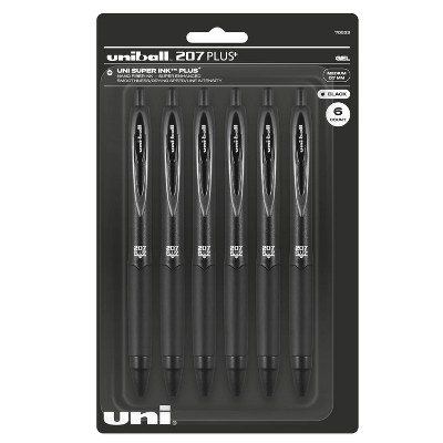 Zento Uniball 4pk Gel Pen 0.7mm Medium Point Black Ink Muted Cool ...