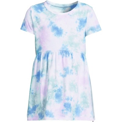 Lands' End Kids Short Sleeve Tunic Top - Small - Teal Shadow Color ...
