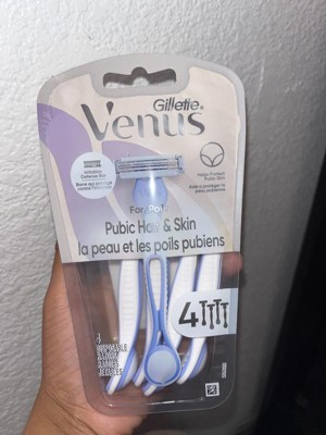 Venus For Pubic Hair & Skin Disposable Razors - 4ct : Target