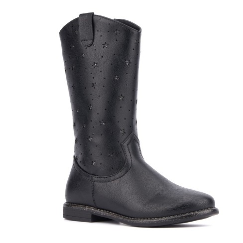 Olivia Miller Girl s Chasing Starz Mid Calf Boots 2 BLACK
