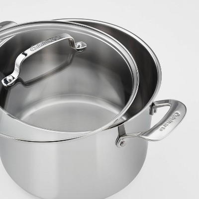 Cuisinart Classic 8qt Stainless Steel Stock Pot with Cover: Induction ...