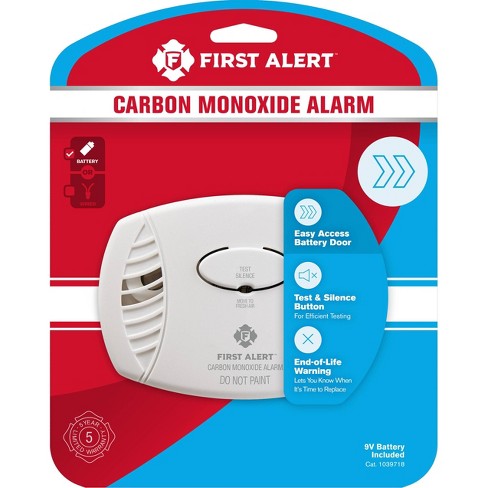 First Alert Co400 Battery Powered Carbon Monoxide Detector: 9-volt Co ...