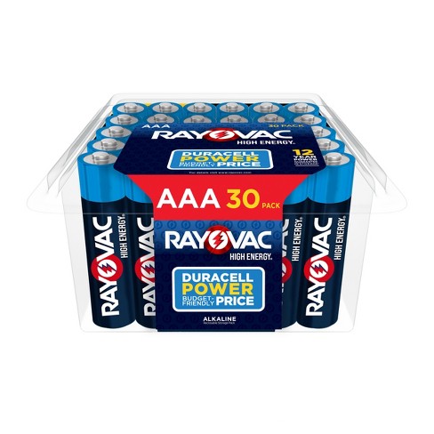 Rayovac High Energy Aaa Batteries 30pk - Alkaline Battery : Target
