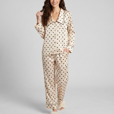 Anna-Kaci Lounge Women's 2-Piece Polka Dot Pajama Set with Button Front ...