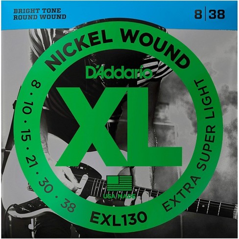 D'addario Exl130 Nickel Extra Super Light Electric Guitar Strings : Target