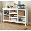 32" Carson Horizontal Bookcase With Adjustable Shelves White ...