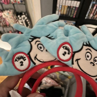Dr. Seuss Cat In The Hat Thing 1 And Thing 2 3d Design Headbands 2 Pack ...
