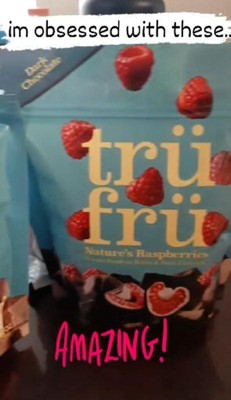 Tru Fru White & Dark Chocolate Frozen Whole Raspberries - 8oz : Target