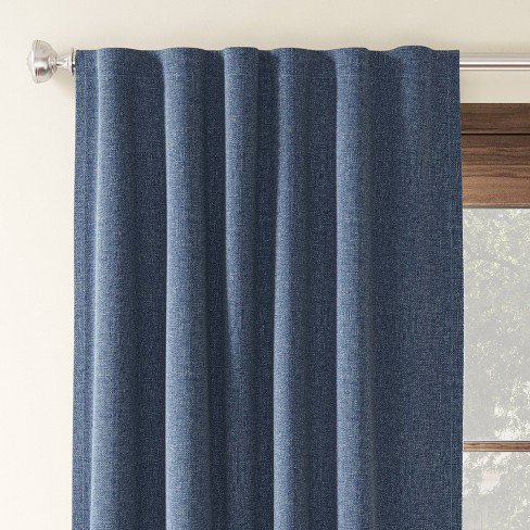50"x84" Blackout Aruba Window Curtain Panel Blue Denim - Threshold ...