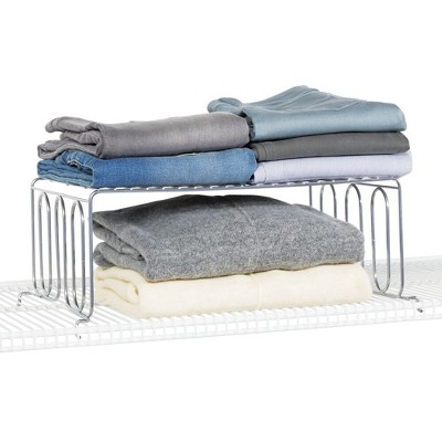 mDesign Versatile Metal Wire Closet Shelf Divider and Separator : Target