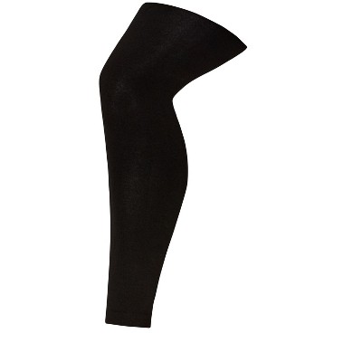 Avenue Women's Plus Size Plush Lined Footless Leggings - S/m, Black ...