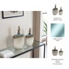 Sagebrook Home Rounded Glass Vases with Metal Toppers - Modern Flower ...