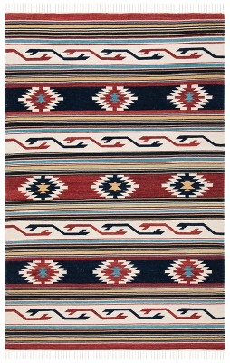 Kilim Klm711 Hand Woven Area Rug - Ivory/rust - 5'x8' - Safavieh : Target