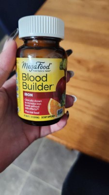 Megafood Blood Builder Vegan Iron Supplement With Vitamin C, Iron ...
