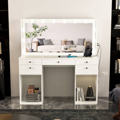 Astrid Makeup Vanity White - Boahaus : Target