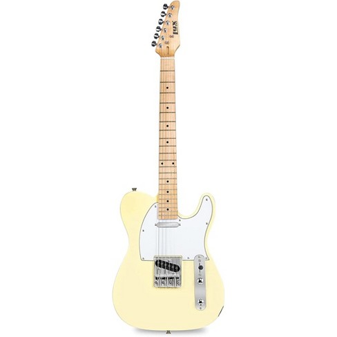 Lyxpro 30" Telecaster Solid Body Beginner Electric Guitar - White : Target