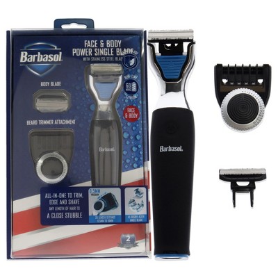 Barbasol Men's Rechargeable Wet/dry Lcd Lithium Rotary Shaver With Pop ...