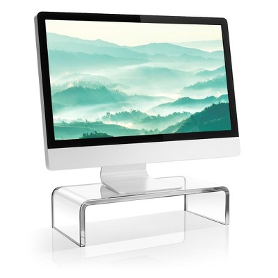Mount-it! Free Standing Dual Monitor Stand | Double Arm Desk Mount Fits ...