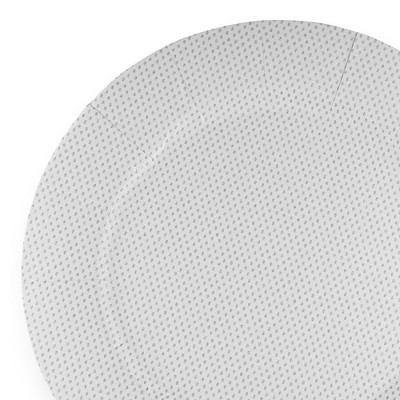 Smarty Had A Party 13" Glitz White Round Disposable Paper Charger ...