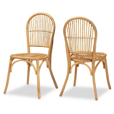Kaka Rattan Dining Chair Natural/brown - Bali & Pari : Target