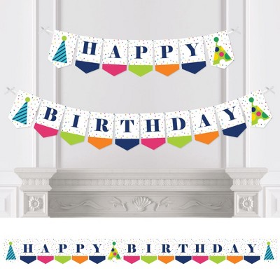 Big Dot Of Happiness Gnome Birthday - Happy Birthday Party Bunting ...