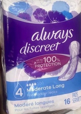 Always Discreet Ultimate Extra Protection 7 Drop Base Pads - 26ct : Target
