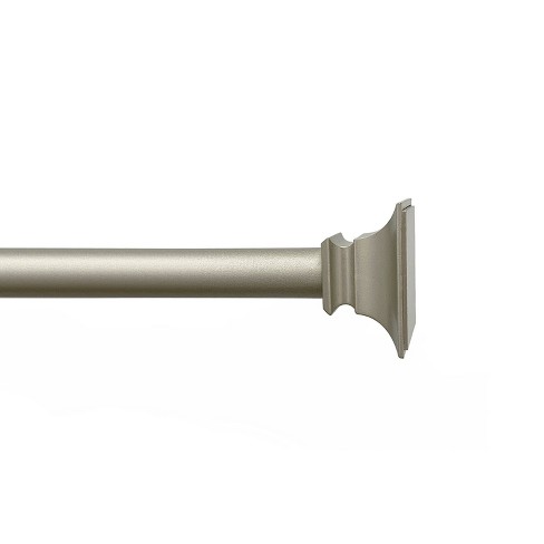 Lumi Home Furnishings Flat Square Curtain Rod - Silver : Target