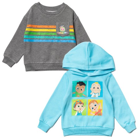 Cocomelon Jj Cody Nico Toddler Boys Fleece Hoodie And Sweatshirt Blue ...