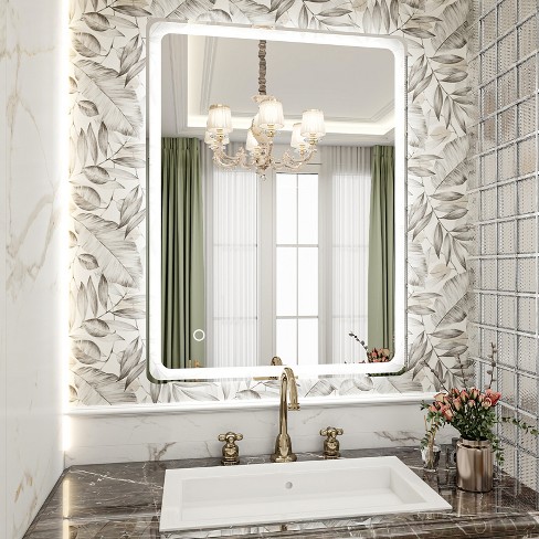 Emma Led Bathroom Mirror Rectangular Dimmable Waterproof Smart Touch ...