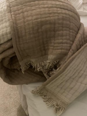 Reversible Textured Cotton Chambray Coverlet - Casaluna™ : Target