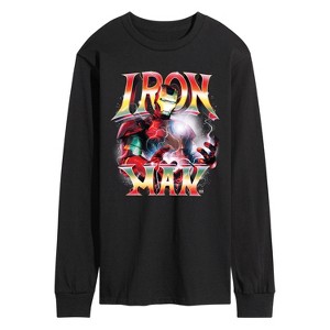 Men's - Iron Man - Lightning Long Sleeve Graphic T-Shirt : Target
