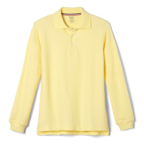 French Toast School Uniform Co-ed Long Sleeve Pique Polo-youth-yellow ...