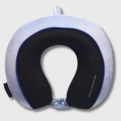 French Connection Memory Foam Travel Pillow With Washable Cover ...
