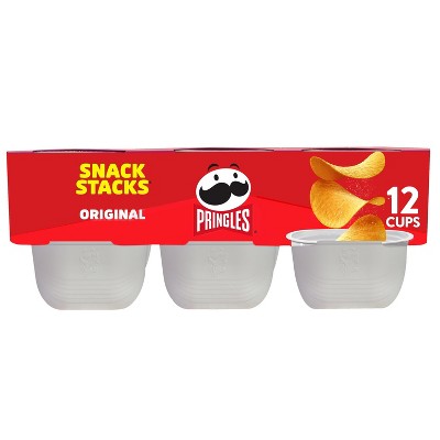 Pringles Snack Stacks Original Potato Crisps Chips - 8oz/12ct : Target