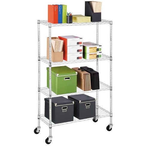 Fdw Wire Shelving Unit Heavy Duty Storage Rack Metal Shelf Garage ...