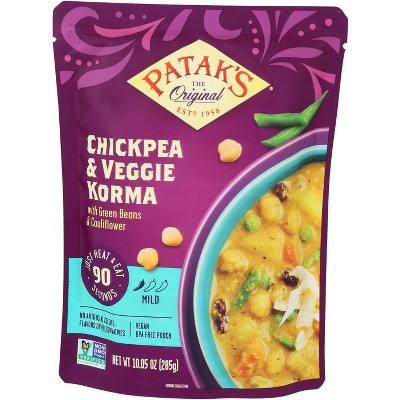 Pataks Butter Chickpeas And Veggies Meal - Pack Of 6 - 10.05 Oz : Target