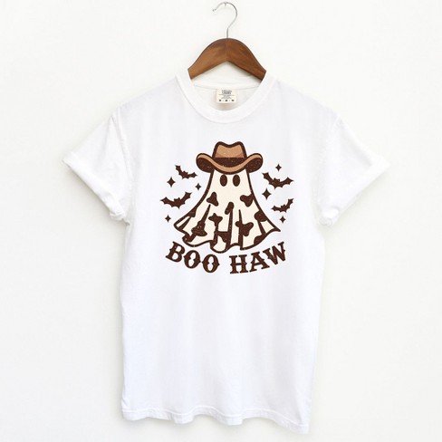 Simply Sage Market Women's Boo Haw Ghost Short Sleeve Garment Dyed Tee ...