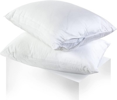 Linen Classique 320tc - Zippered Pillow Protector - White - Queen : Target
