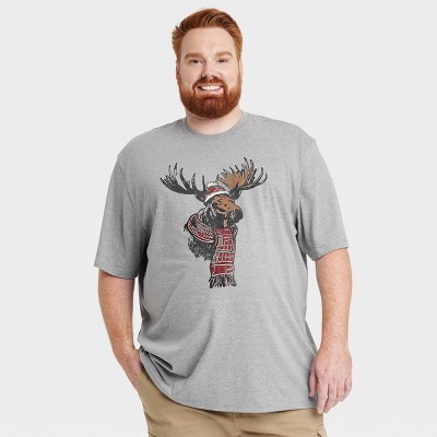 Men's Big & Tall Holiday Short Sleeve Graphic T-shirt - Goodfellow & Co ...