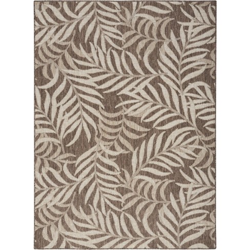 Nourison 5' X 7' Garden Oasis Tropical Flatweave Indoor Outdoor Area ...